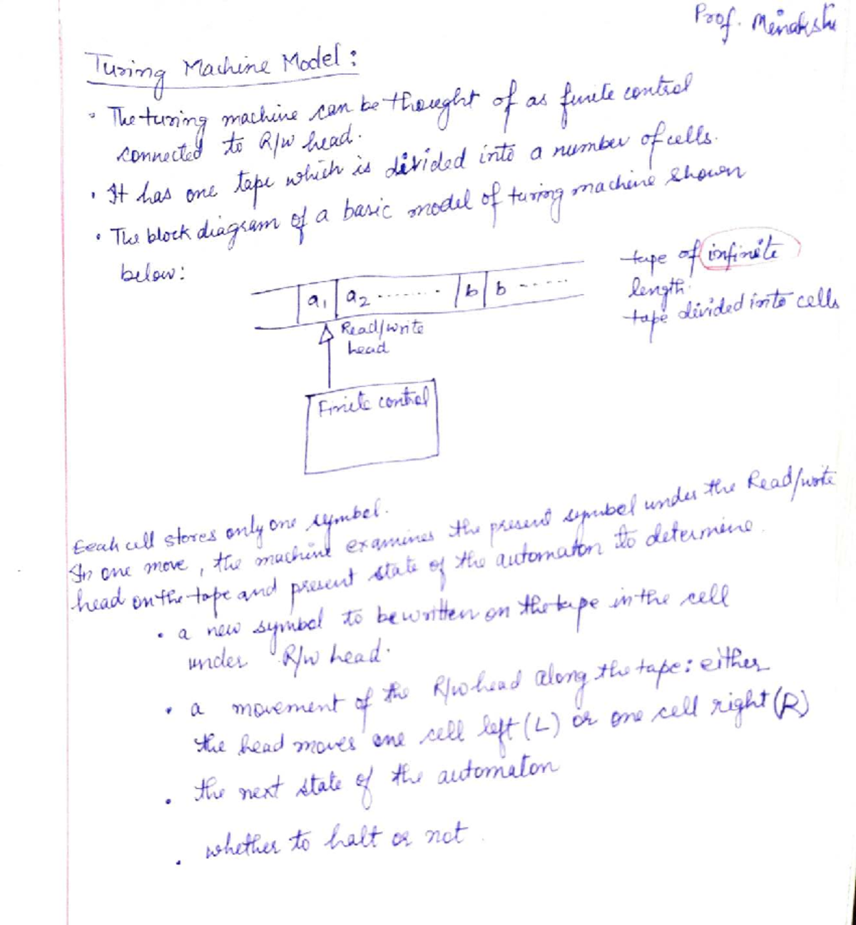 Unit 5 - Python: Turing Machine and Computability Concepts - Studocu