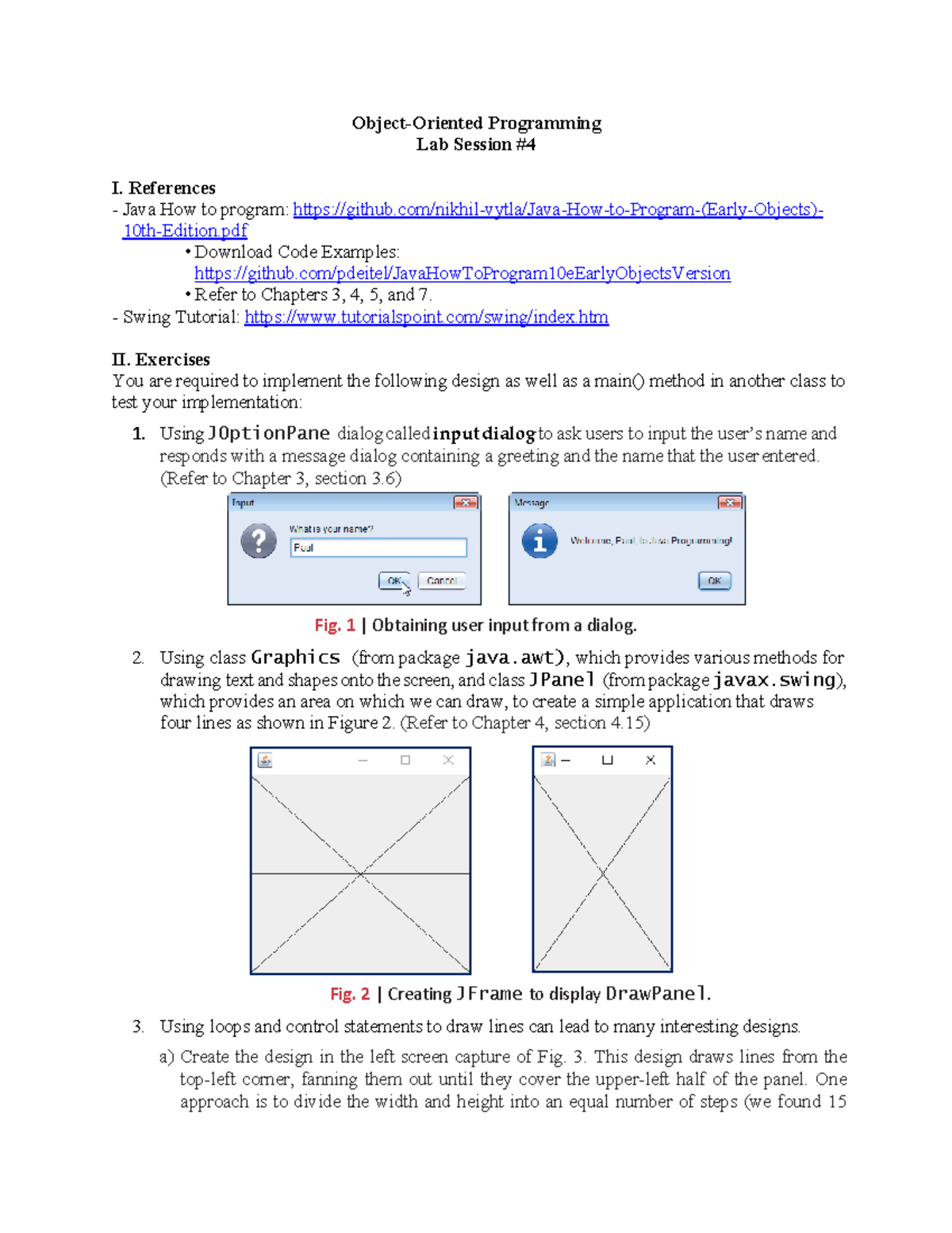 2021 Lab 4 Jframe Jpanel And Graphics Object Oriented Programming