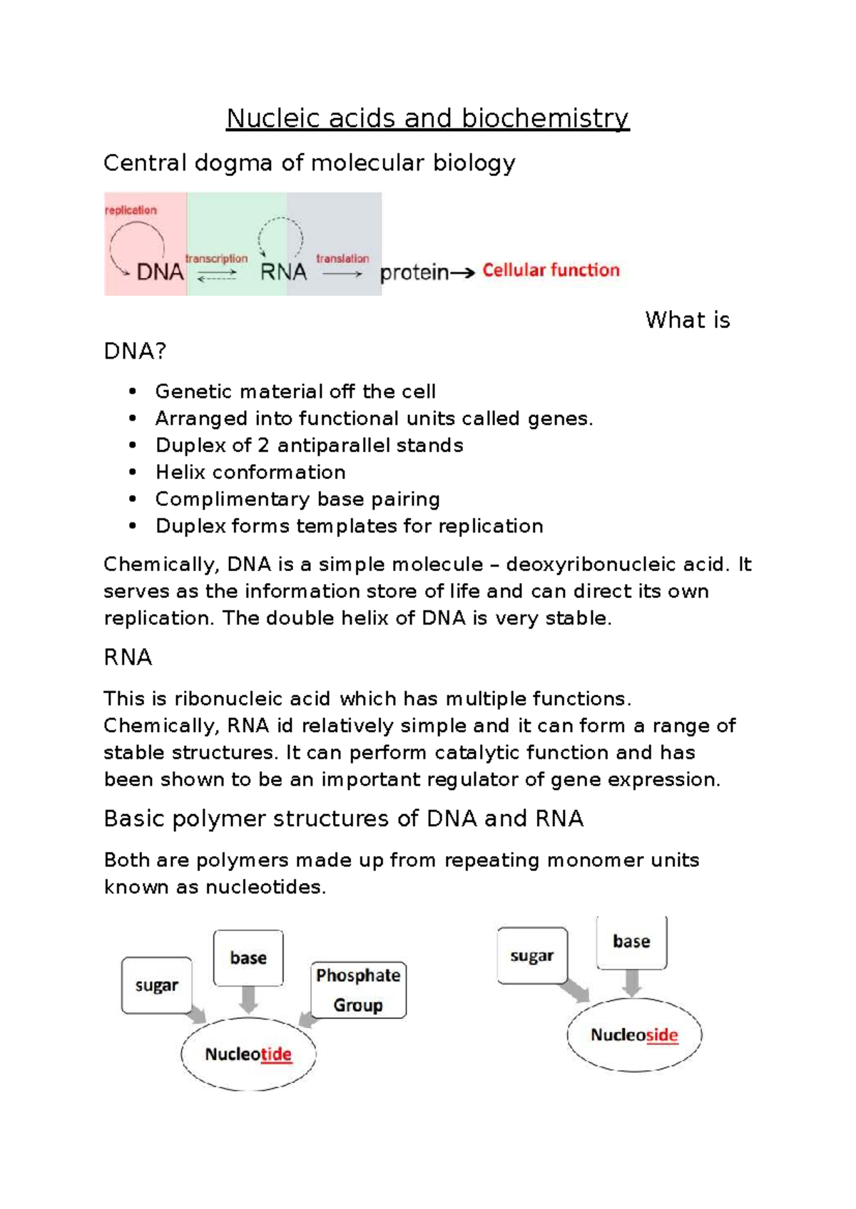Nucleic Acids & Biochemistry: DNA, RNA, and Molecular Biology Insights ...