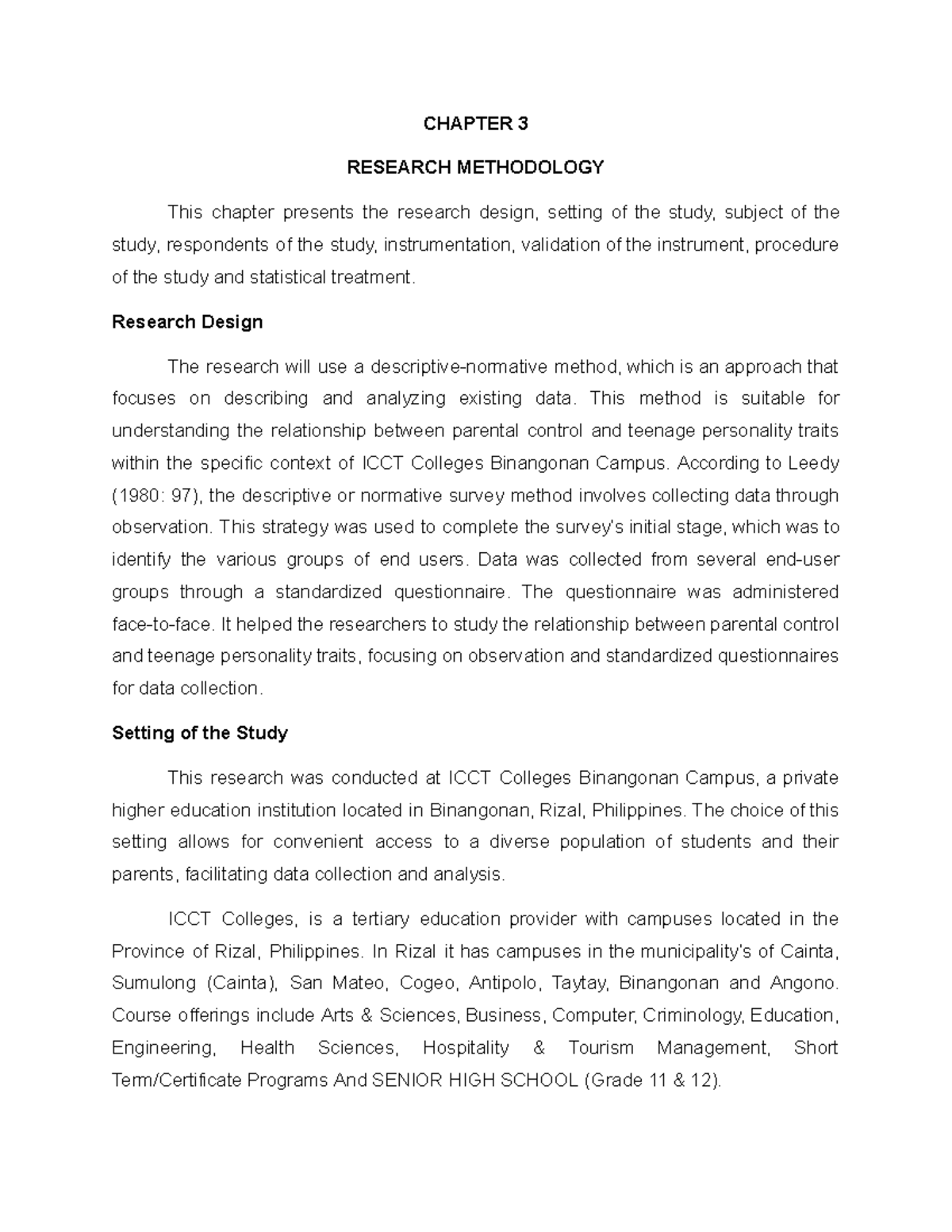 CHAPTER 3: RESEARCH METHODOLOGY ON PARENTAL CONTROL AND TEEN ...