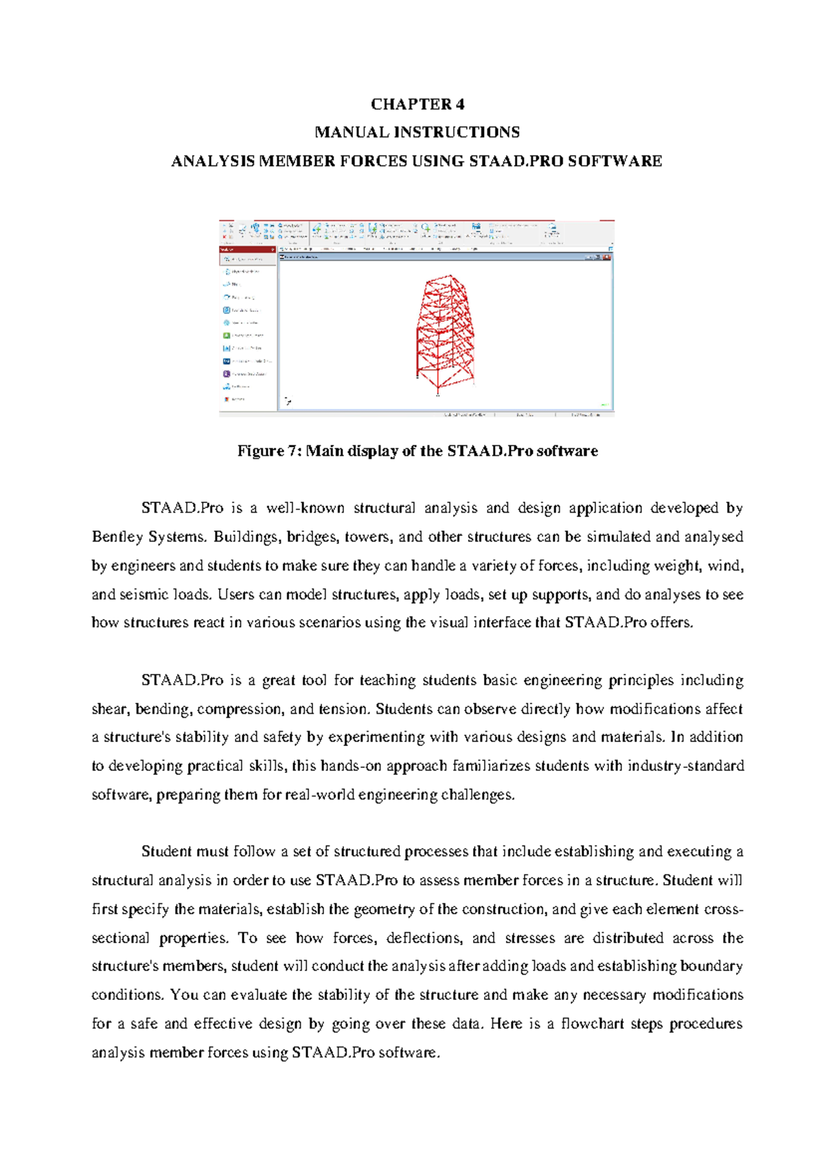 Chapter 4 - test - CHAPTER 4 MANUAL INSTRUCTIONS ANALYSIS MEMBER FORCES ...