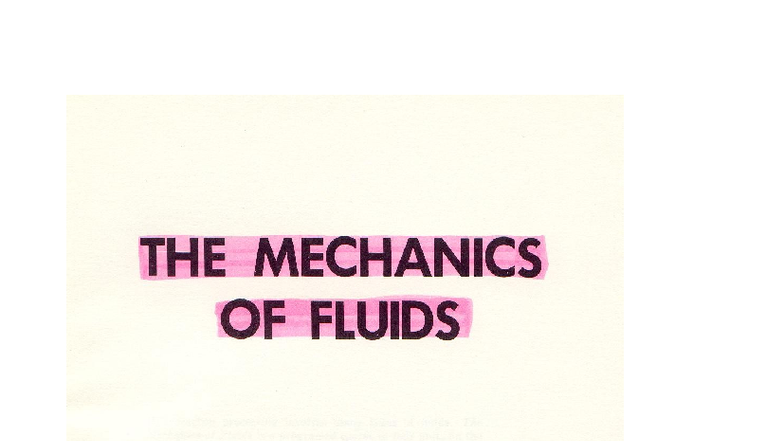Fluid Mechanics, Unit 3 - THE MECHANICS OF FLUIDS Unit 3 Statics ...