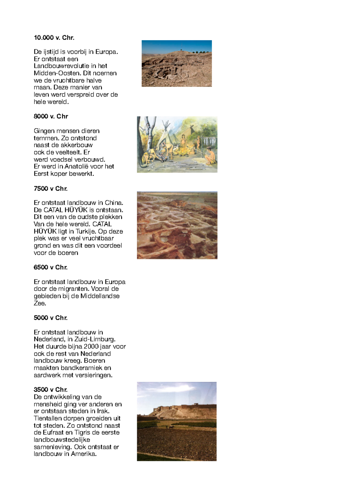 Leeg 6 - Landbouwrevolutie en Stedelijke Ontwikkeling in de Prehistorie ...