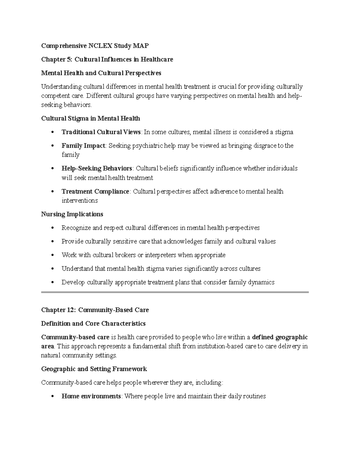 Exam 3 Review Notes - Comprehensive NCLEX Study MAP - Studocu