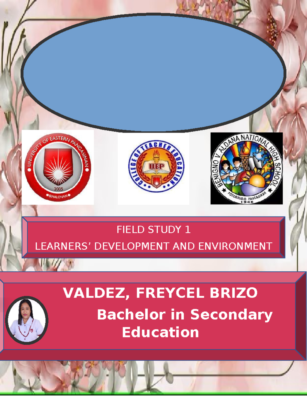 FS1 E-Portfolio: Learners’ Development and Educational Environment ...
