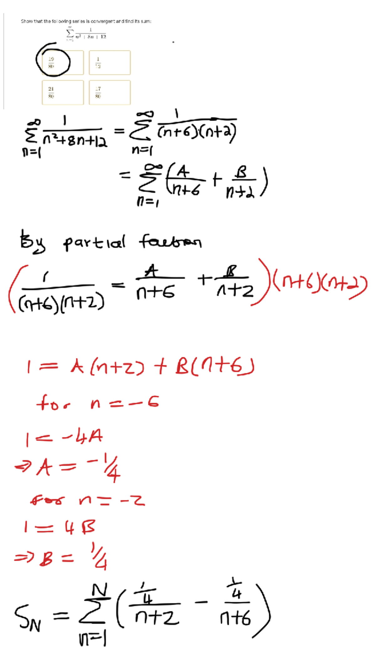 Telescoping Series Analysis and Convergence Proof (17723) - Studocu