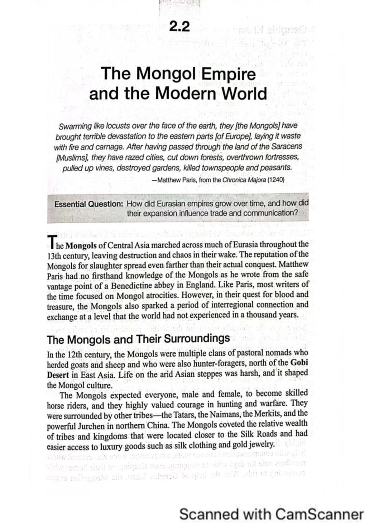 2.2 The Mongol Empire: Expansion and Impact on Eurasia - Studocu