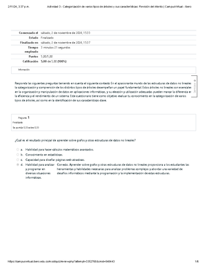 Actividad 3 - Aplicaciones de las EDO 1er Orden Modelos Lineales Revisión del intento Campus ...