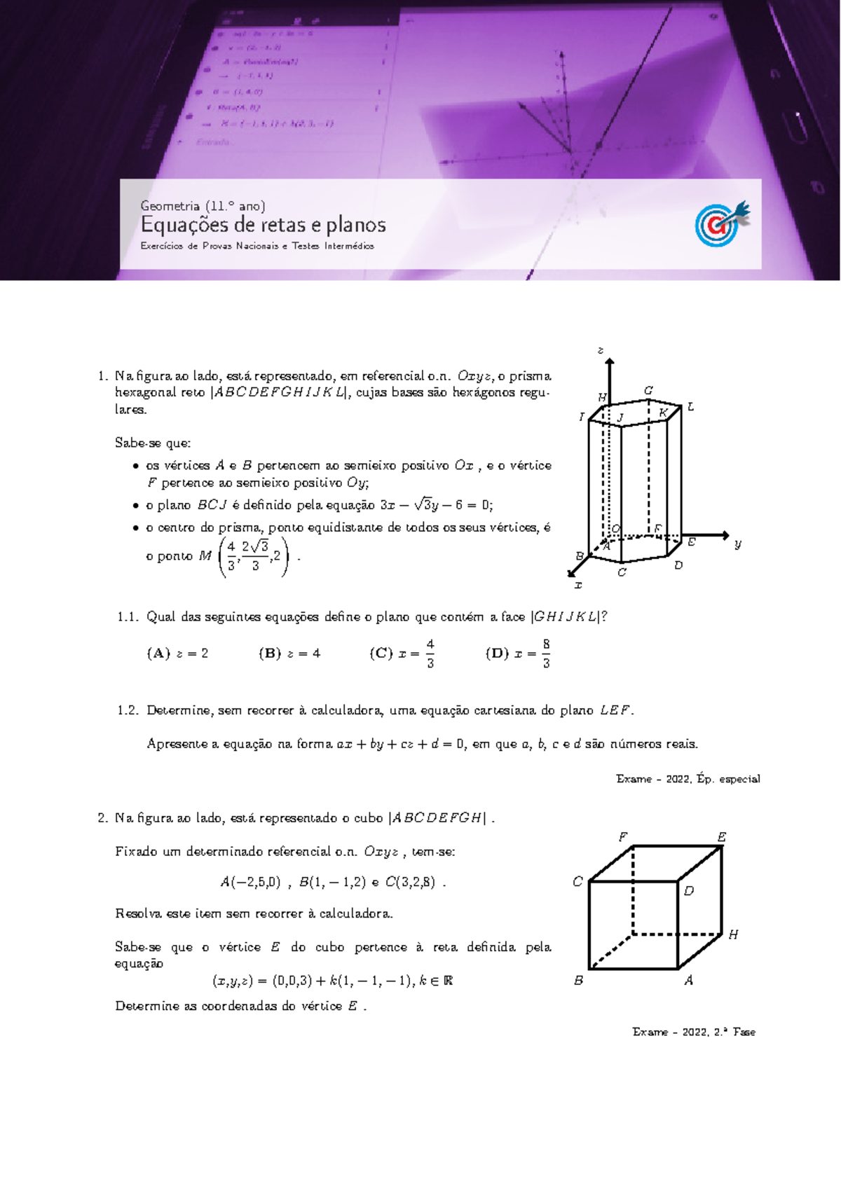 Retas planos - exercicios do matematica absolutamente - Geometria (11 ...