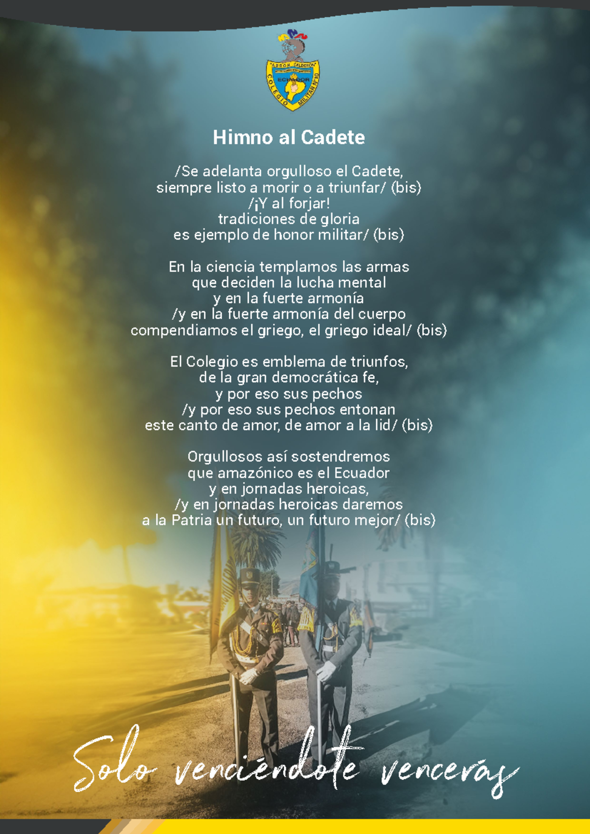 7472253 Himno al Cadete - Letra y Análisis del Himno - Studocu