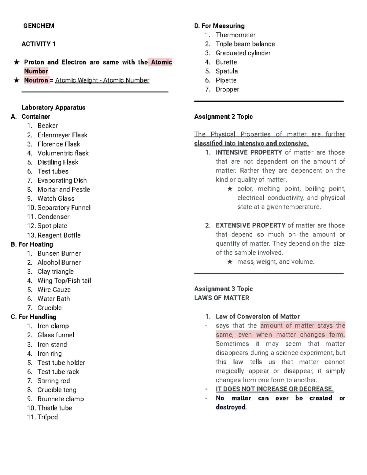 GENCHEM 101 - Comprehensive Reviewer on Atomic Structure & Properties ...