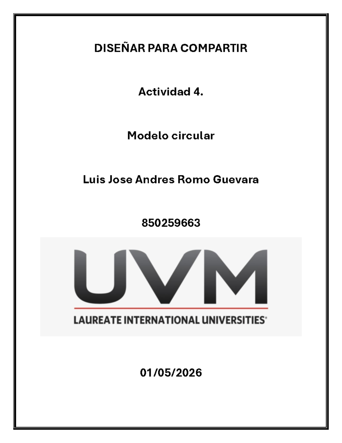 DISEÑO SOSTENIBLE: Actividad 4 - Modelo Circular en Protections - Studocu