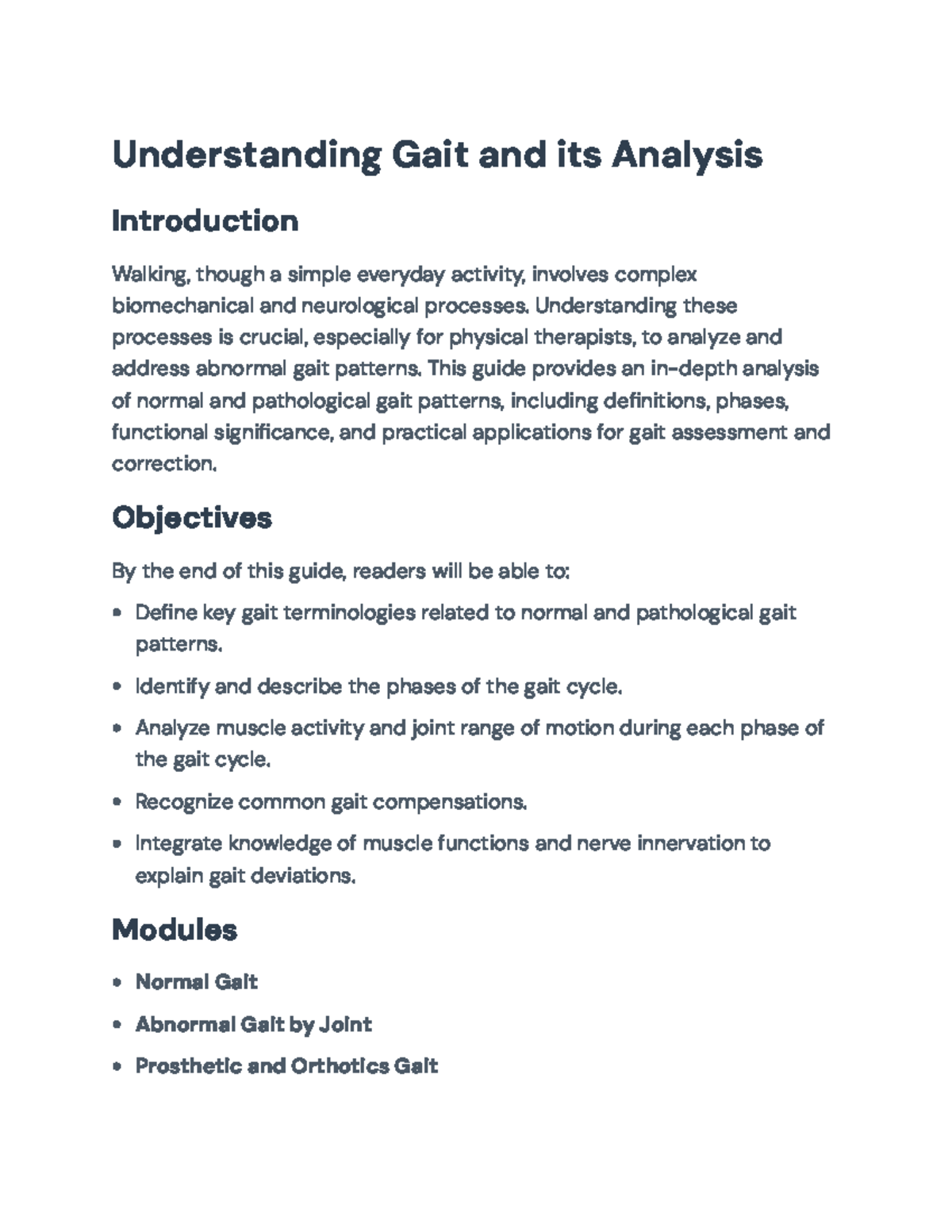 Understanding Gait Analysis: Normal & Pathological Patterns Overview ...