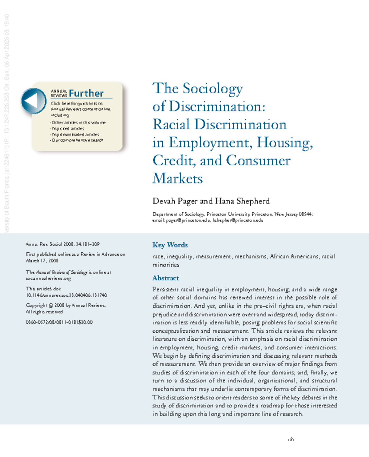 Sociology 101: Racial Discrimination in Employment & Housing Review ...