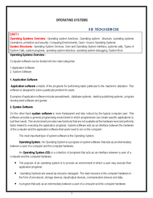 OOAD unit-1 - Ooad notes - UNIT-I Introduction: The Structure of ...