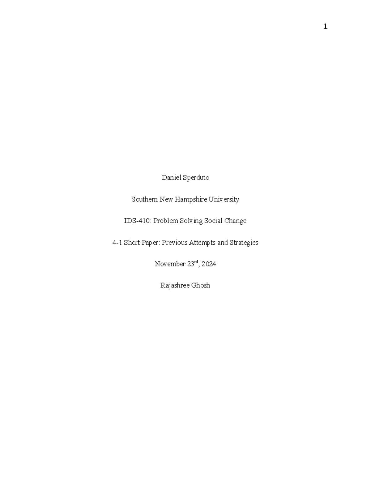 IDS 410 Short Paper 4-1: Addressing Corporate Exploitation Strategies ...