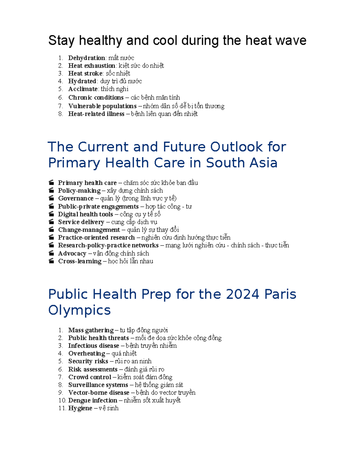 Vocab Pub Health - abc - Stay healthy and cool during the heat wave ...