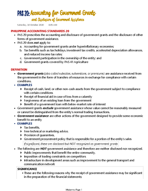FRIA - notes - Financial Rehabilitation Chapter 19 FINANCIAL ...