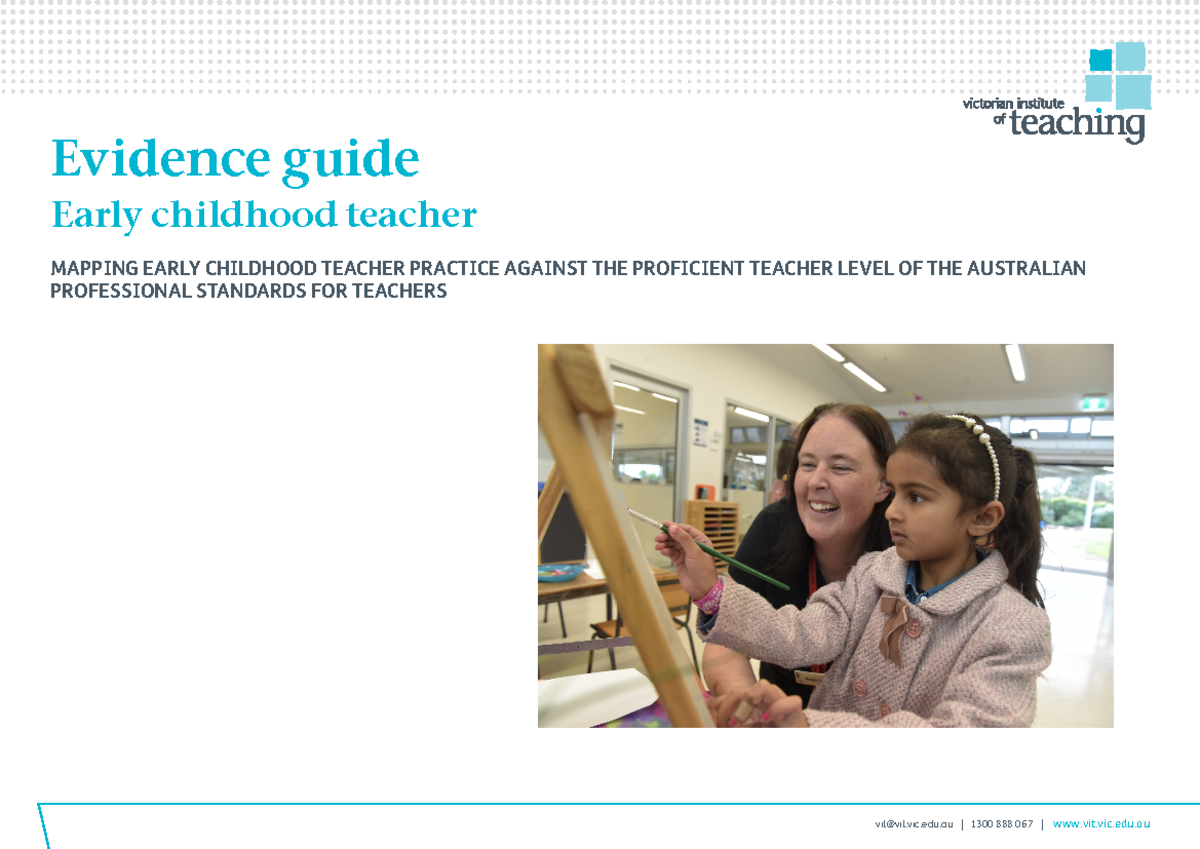 ECT 101: Evidence Guide for Proficient Early Childhood Teachers - Studocu