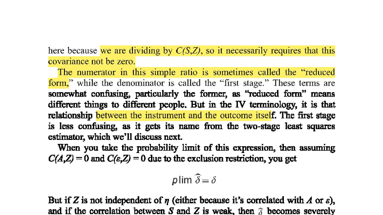 2SLS - Understanding IV Regression in Causal Inference - Studocu