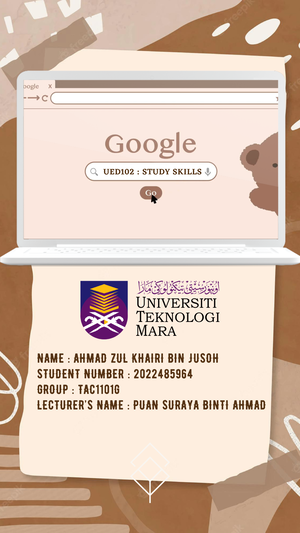 Tutorial - Reading Ahmad Zul Khairi bin Jusoh (TAC1101G) - ELC121 ...