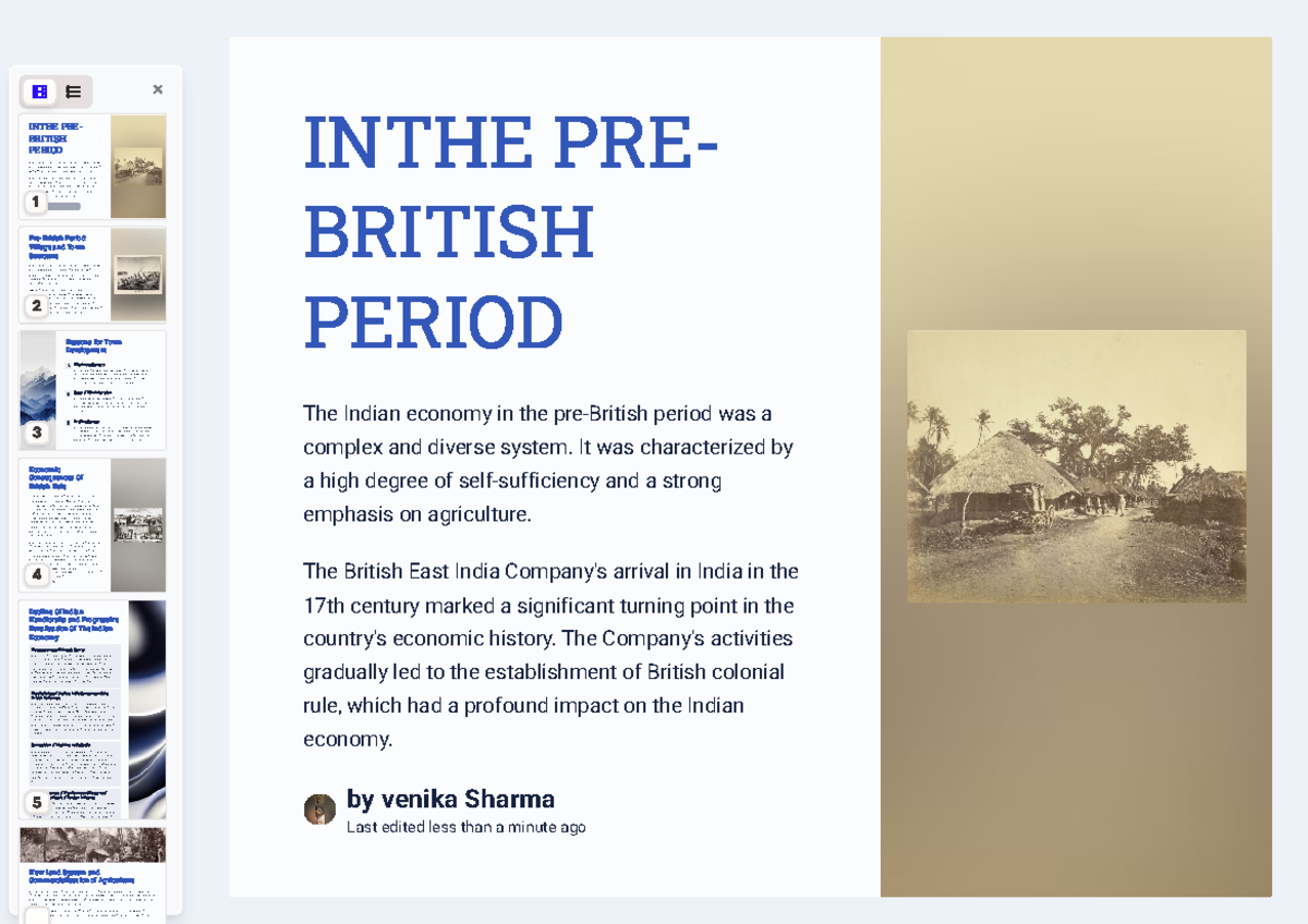 Economic History of India: Pre-British Period Insights (HIST 101) - Studocu