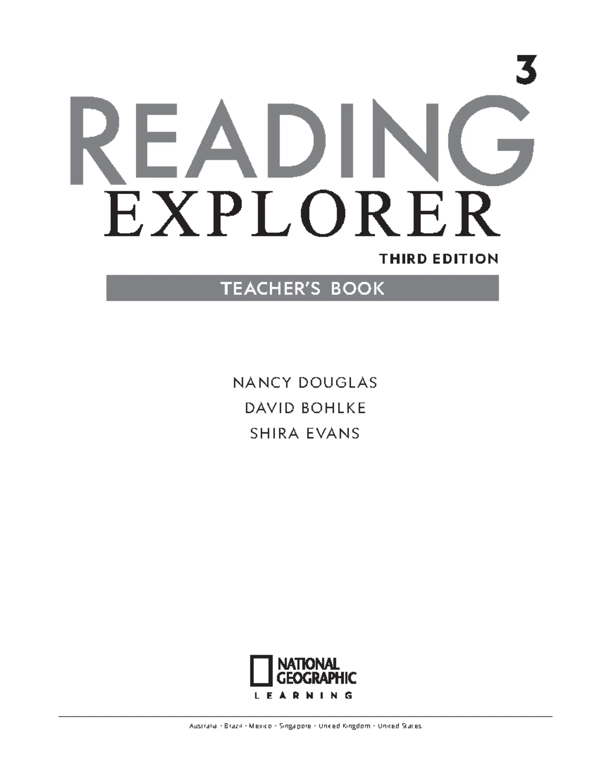 Reading Explorer 3 Teacher's Book - Third Edition Overview - Studocu
