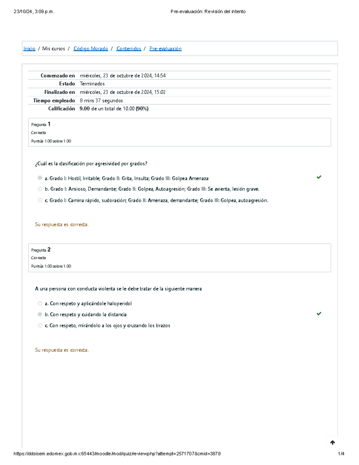 Código Morado: Evaluación y Manejo de Crisis en Salud Mental - Studocu