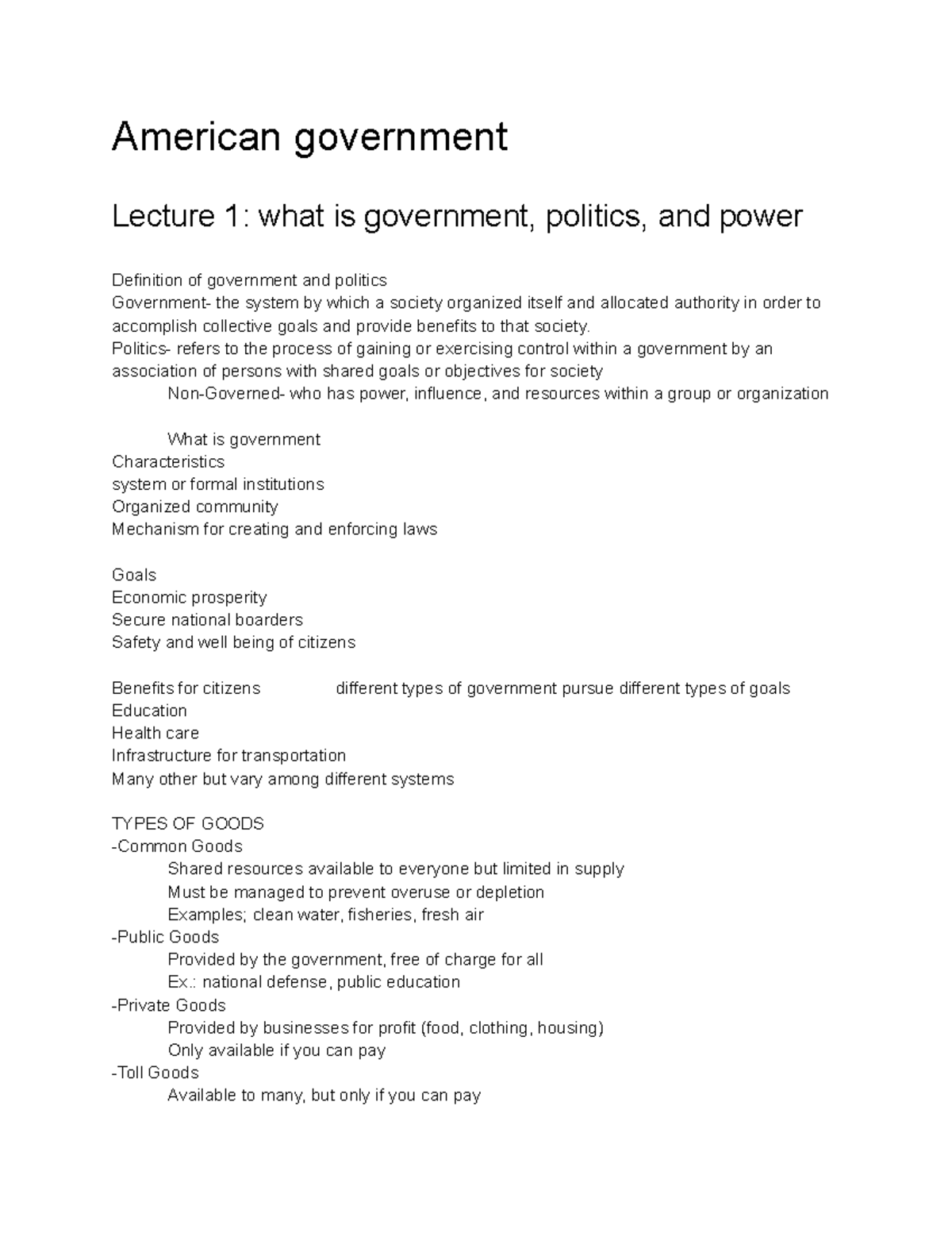 Understanding American Government: Key Concepts & Historical ...