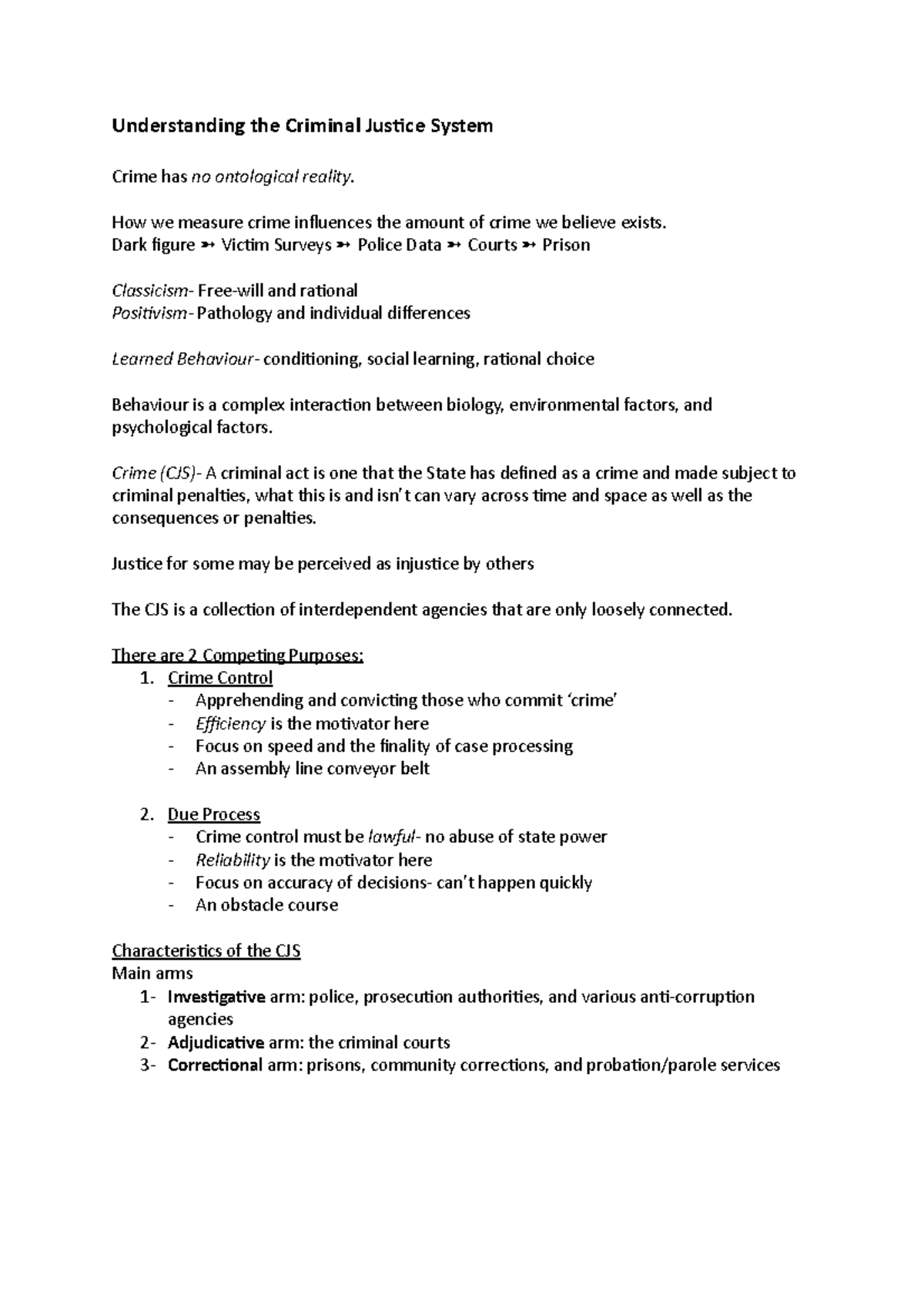 Understanding the Criminal Justice System - How we measure crime ...