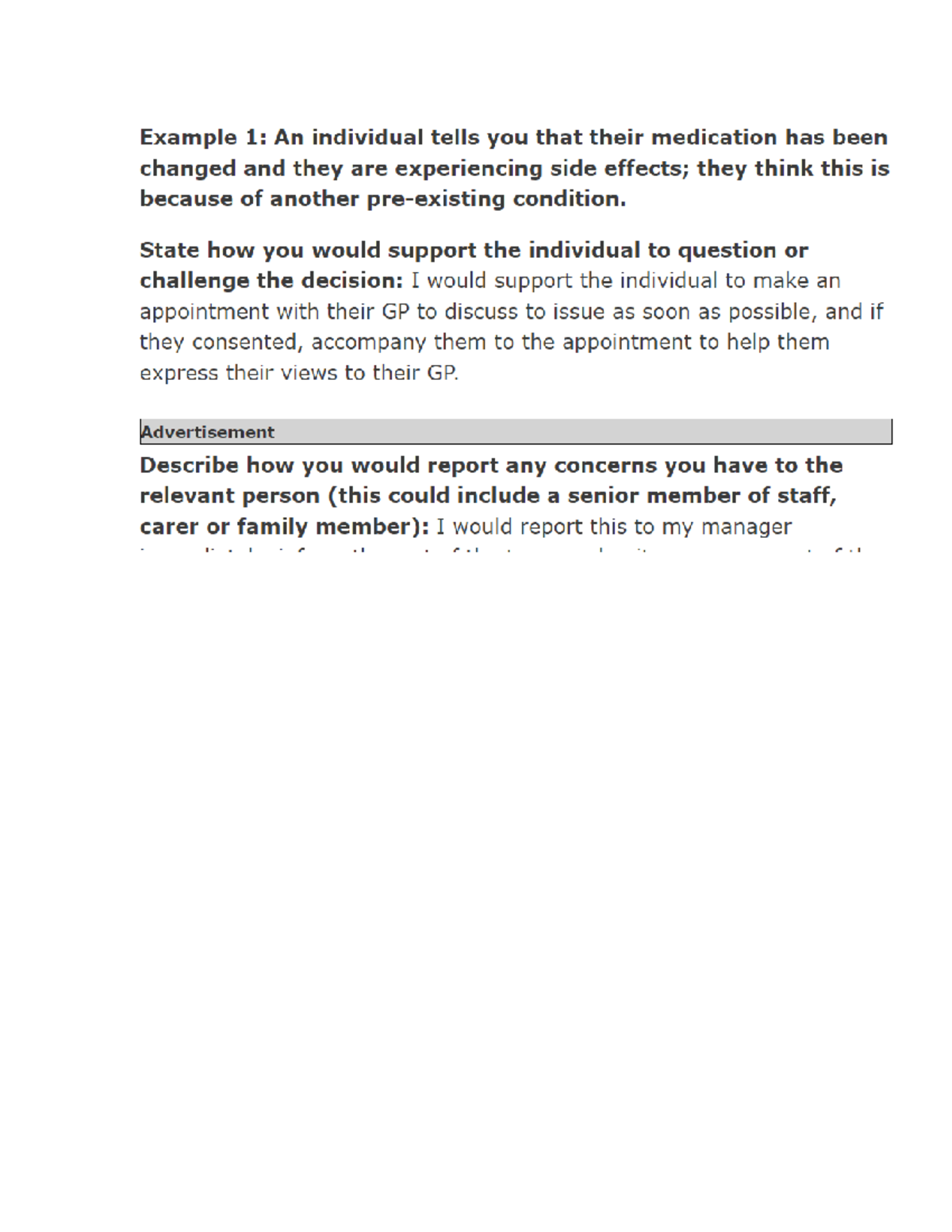 Support Strategies for Medication Change Concerns - Case Study - Studocu