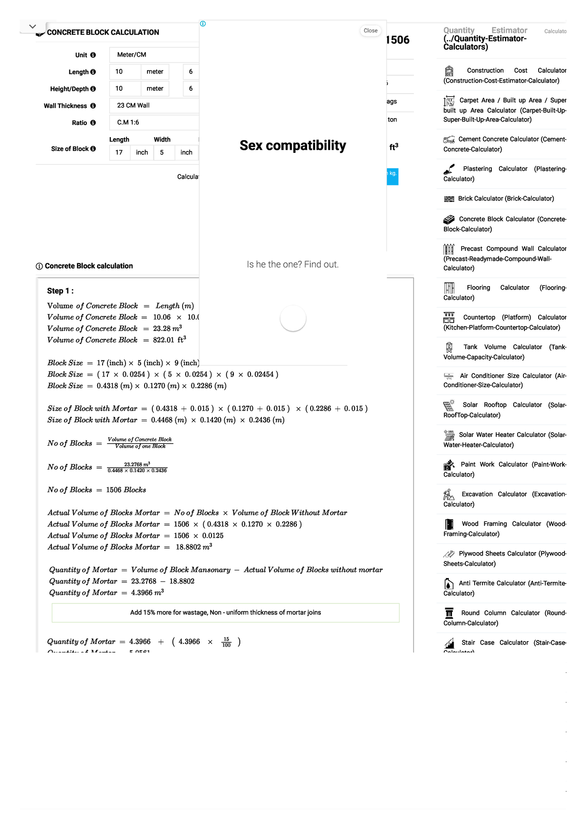 Concrete Block Calculation Guide for Construction (Unit 10) - Studocu