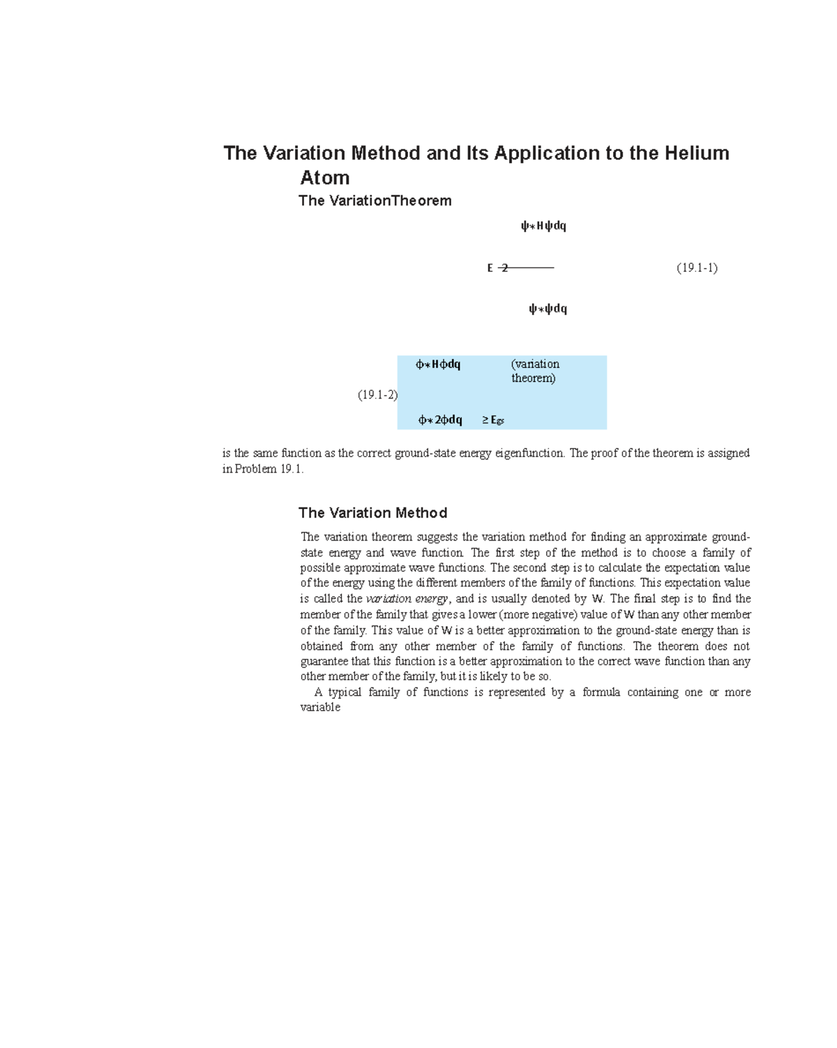 The Variation Method: Approximating Helium Atom's Ground State Energy ...
