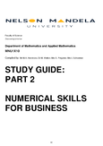 BMM1X10 - Mandela - Introduction to Management (Extended) - Studocu
