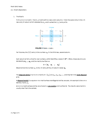 Comprehensive Study Guide on Matrices, Determinants, and ...