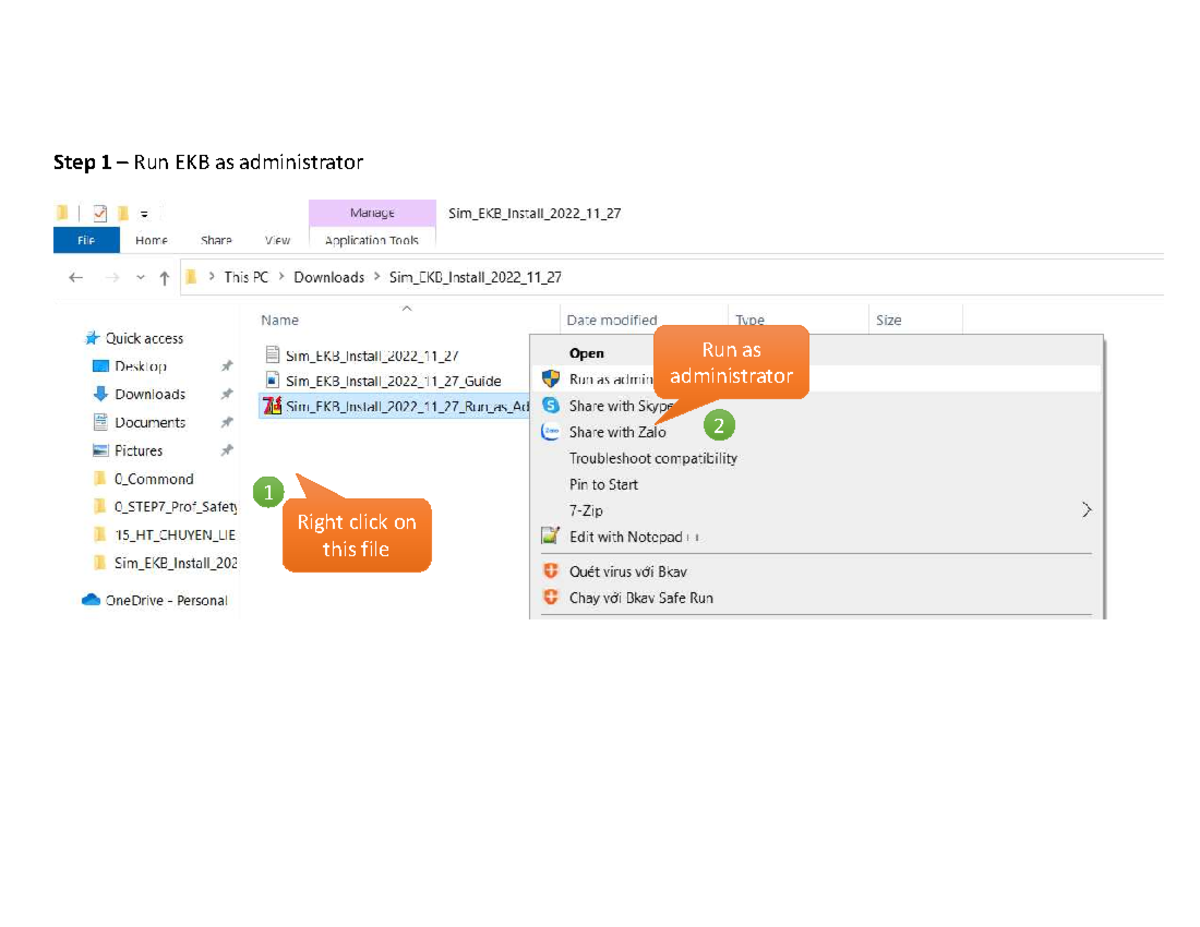 Sim EKB Install guide - tat - Điều khiển tự động - Right click on this file 1 Run as ...