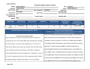 MDD - ATI Assignment - Individual Name: Institution: Program Type ...