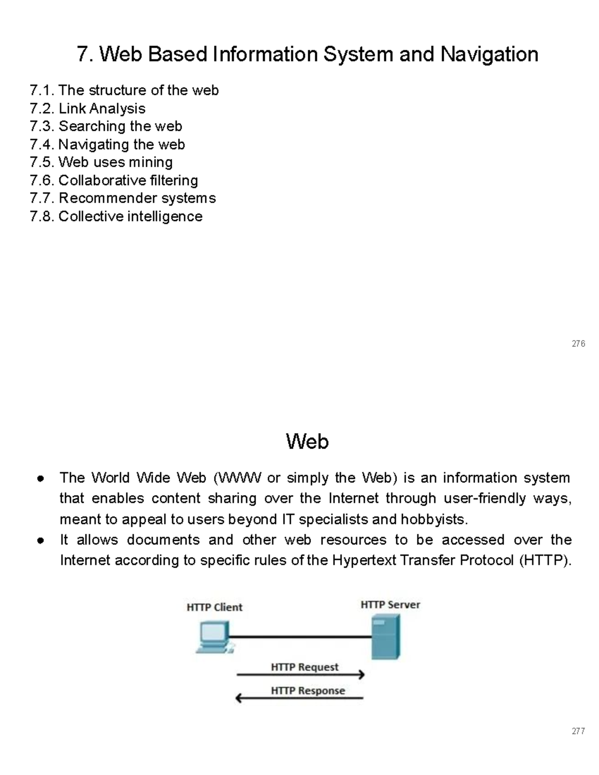 Unit 7: Web-Based Information Systems and Navigation Overview - Studocu
