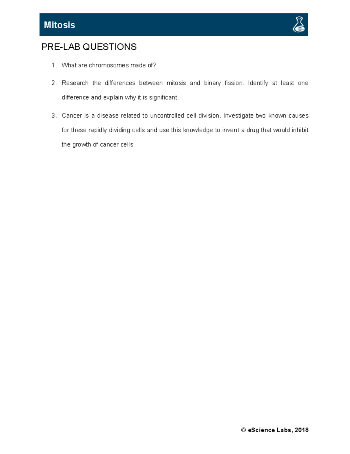 IB 1201 L08 Mitosis Pre-Lab & Lab Exercises with Questions and Data ...