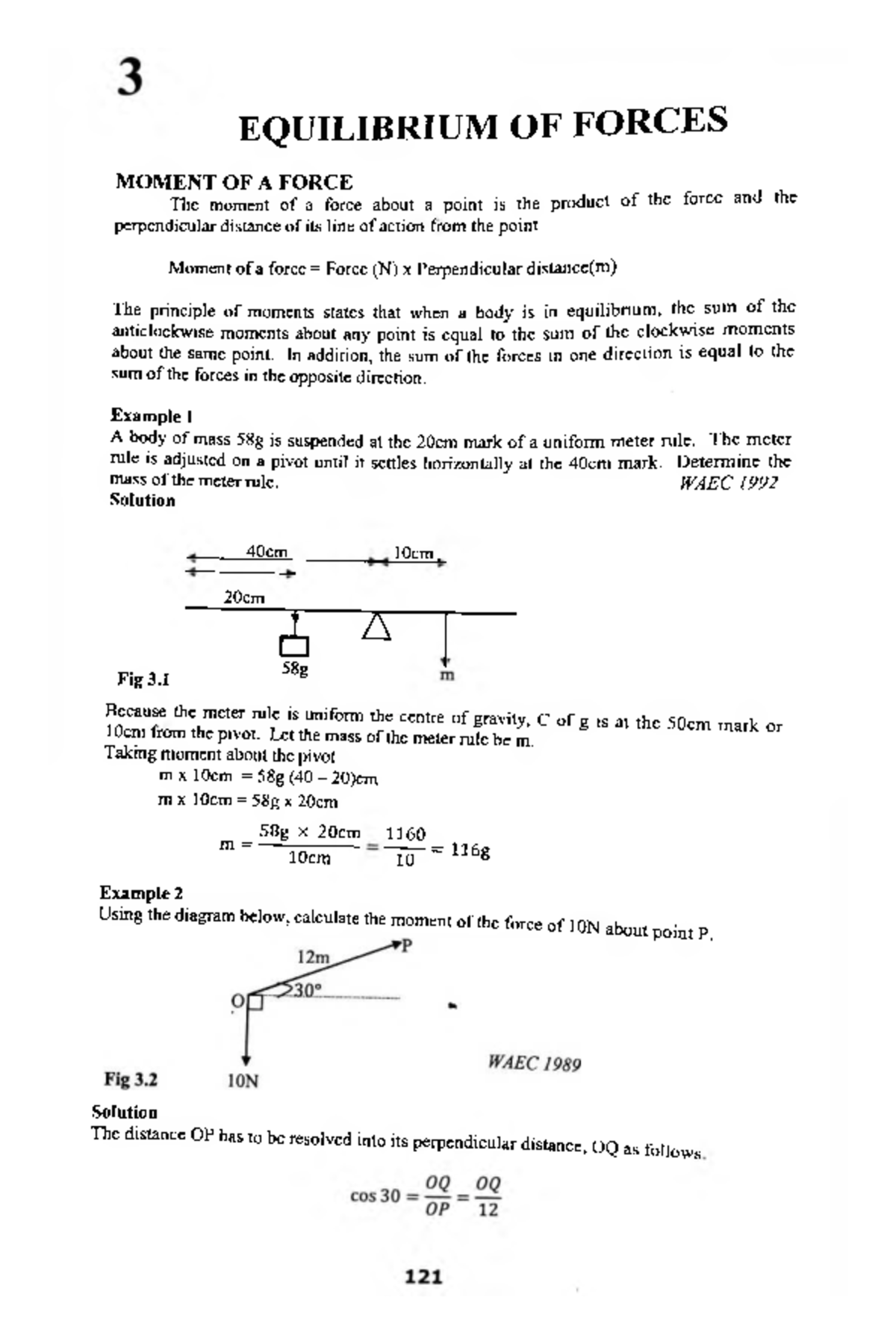 EQUILIBRIUM OF FORCES: MOMENTS AND APPLICATIONS (PHYS 101) - Studocu