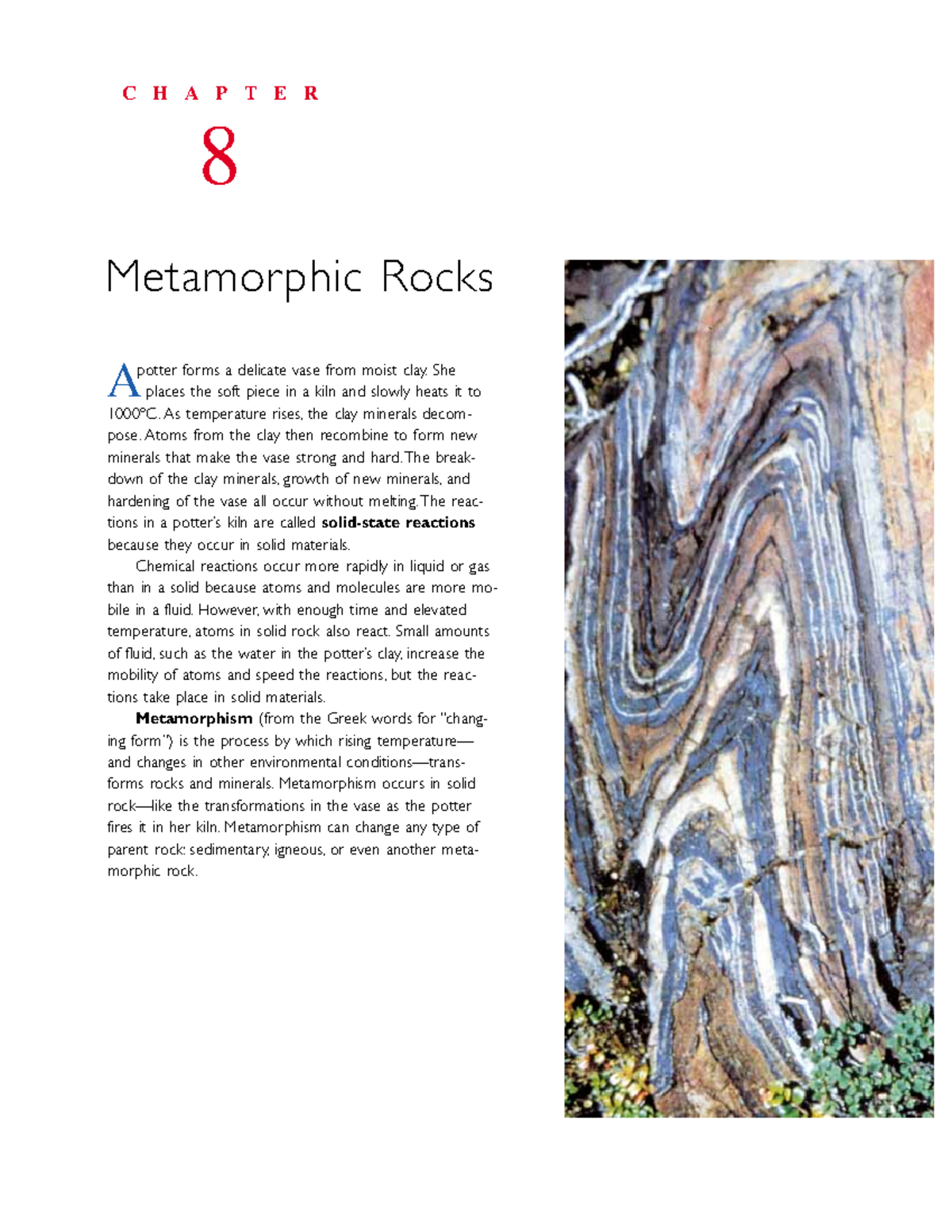 Metamorphic Rocks and Processes: CH 8 - Final Notes - potter forms a ...