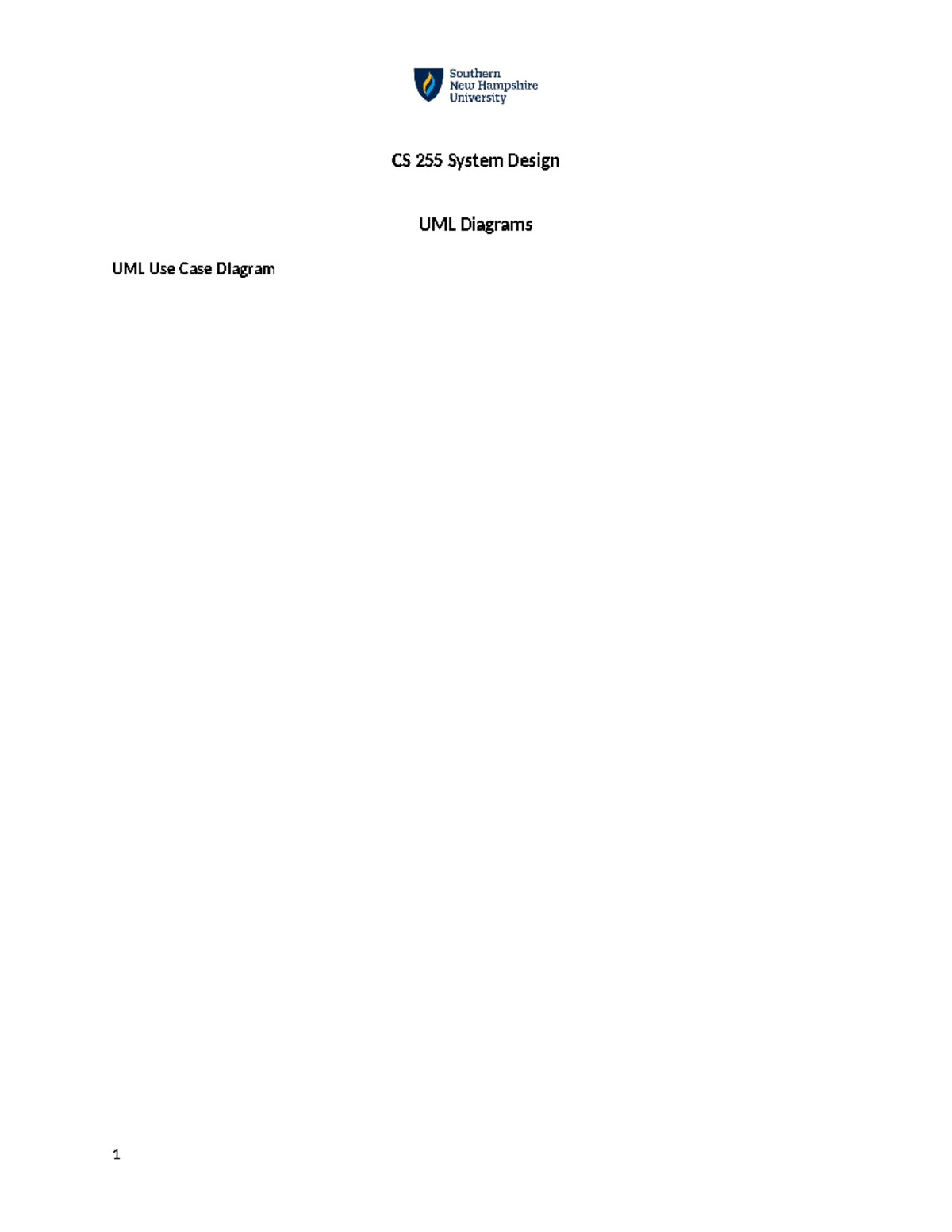 CS 255 Project 2: UML Diagrams in System Design - Studocu
