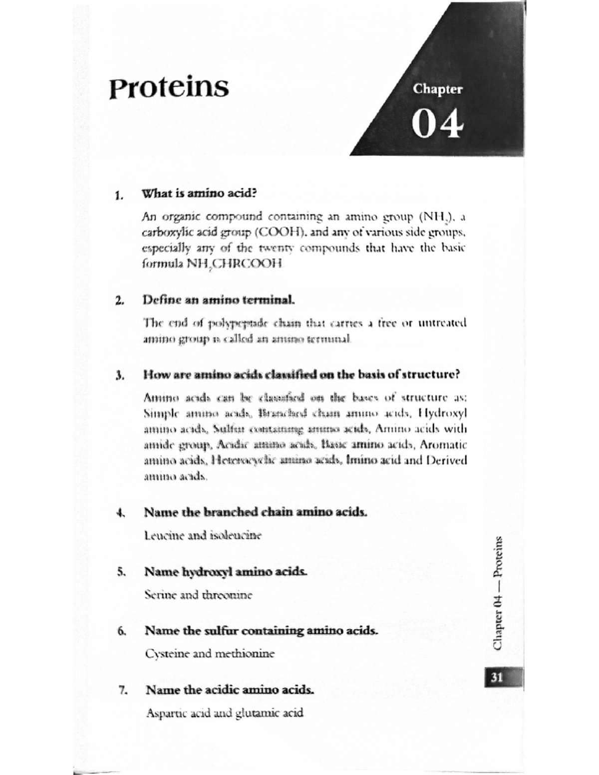 Biochemistry Notes: Proteins, Lipids, and Carbohydrates (Chapter 04-06 ...