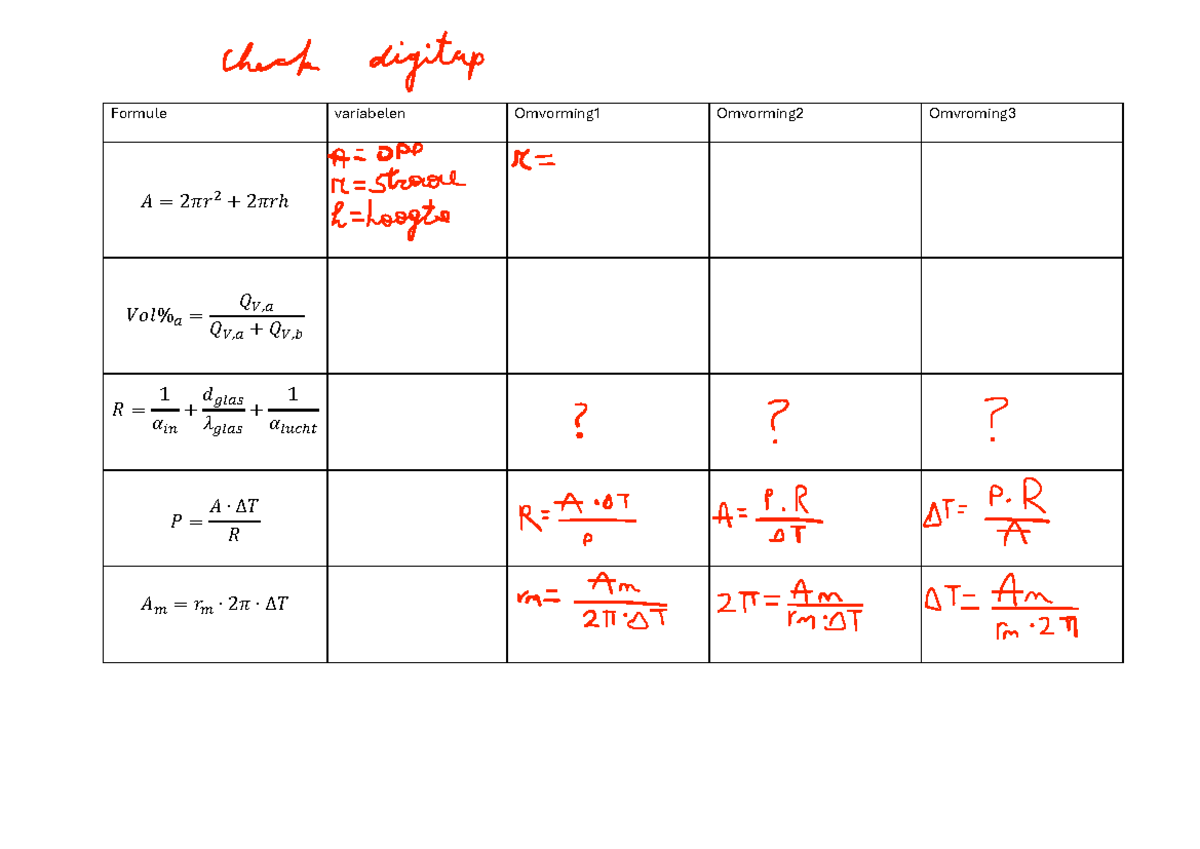 Chem rekenen - Extra oefeningen formules omvormen - chemisch rekenen ...