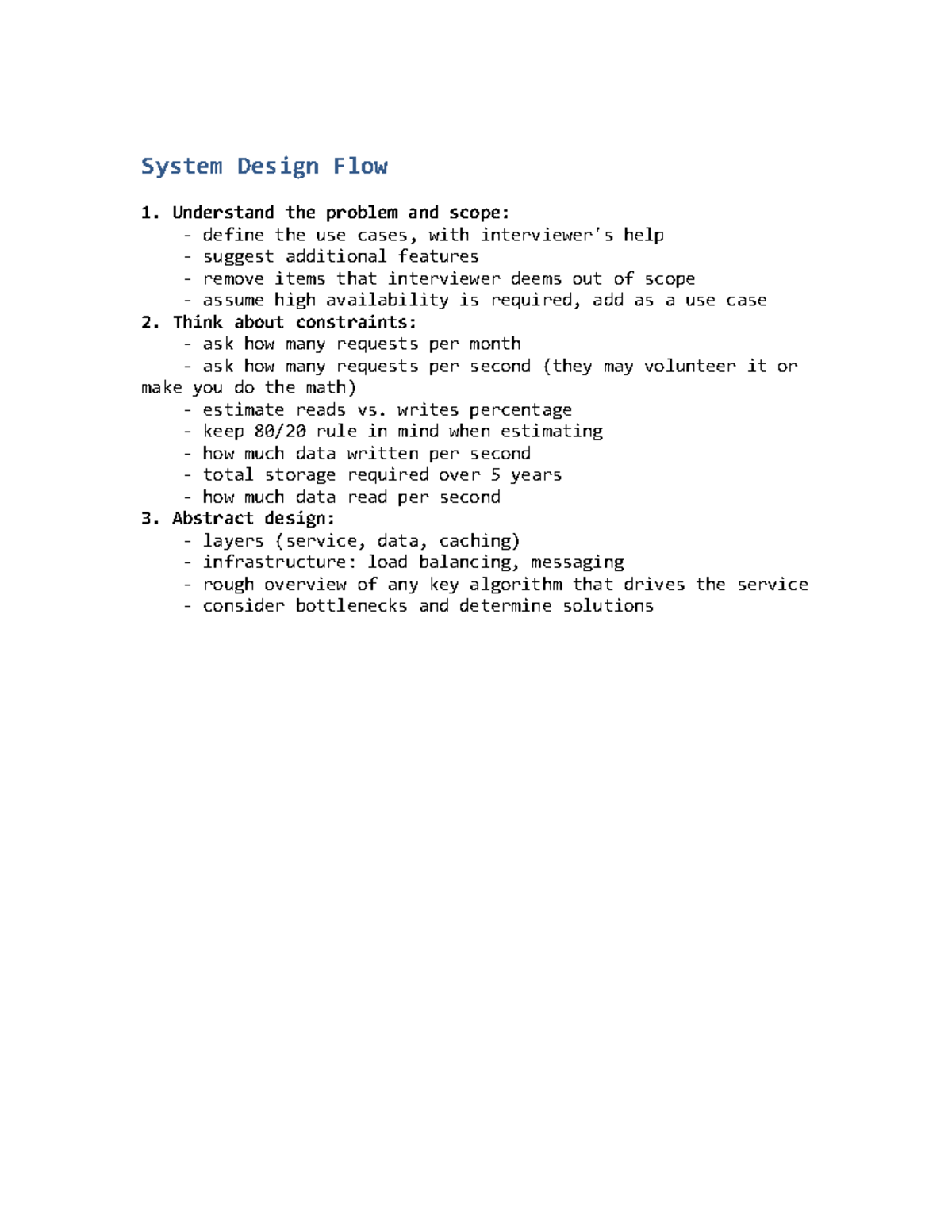 System Design Overview: Key Processes and Considerations - Studocu