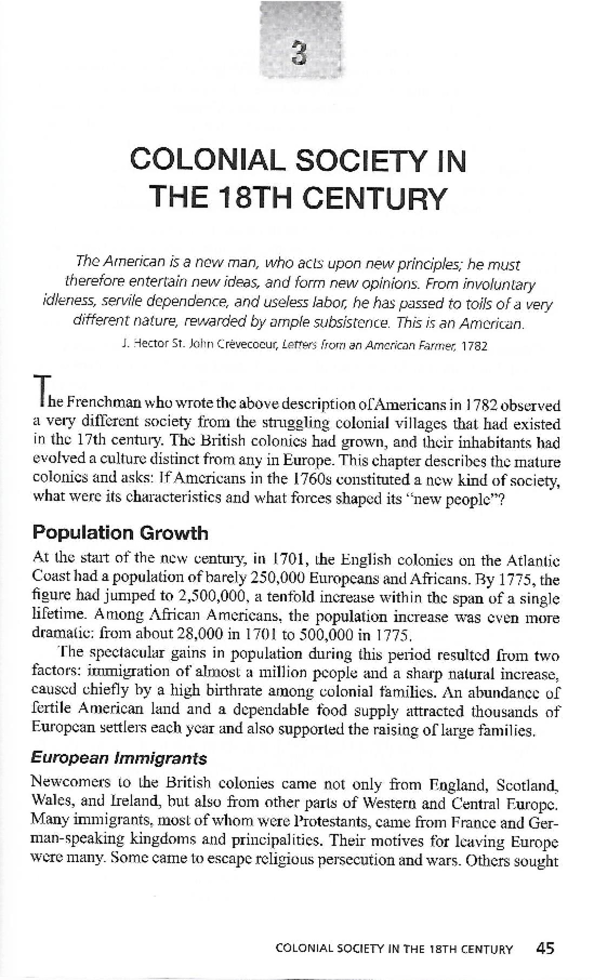 Final Exam Review Notes: Colonial Society in the 18th Century (ABC123 ...