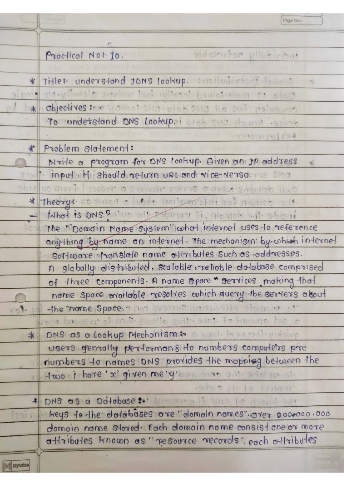 CNS Practical 10-14: Understanding DNS Lookup and SSL Protocols - Studocu