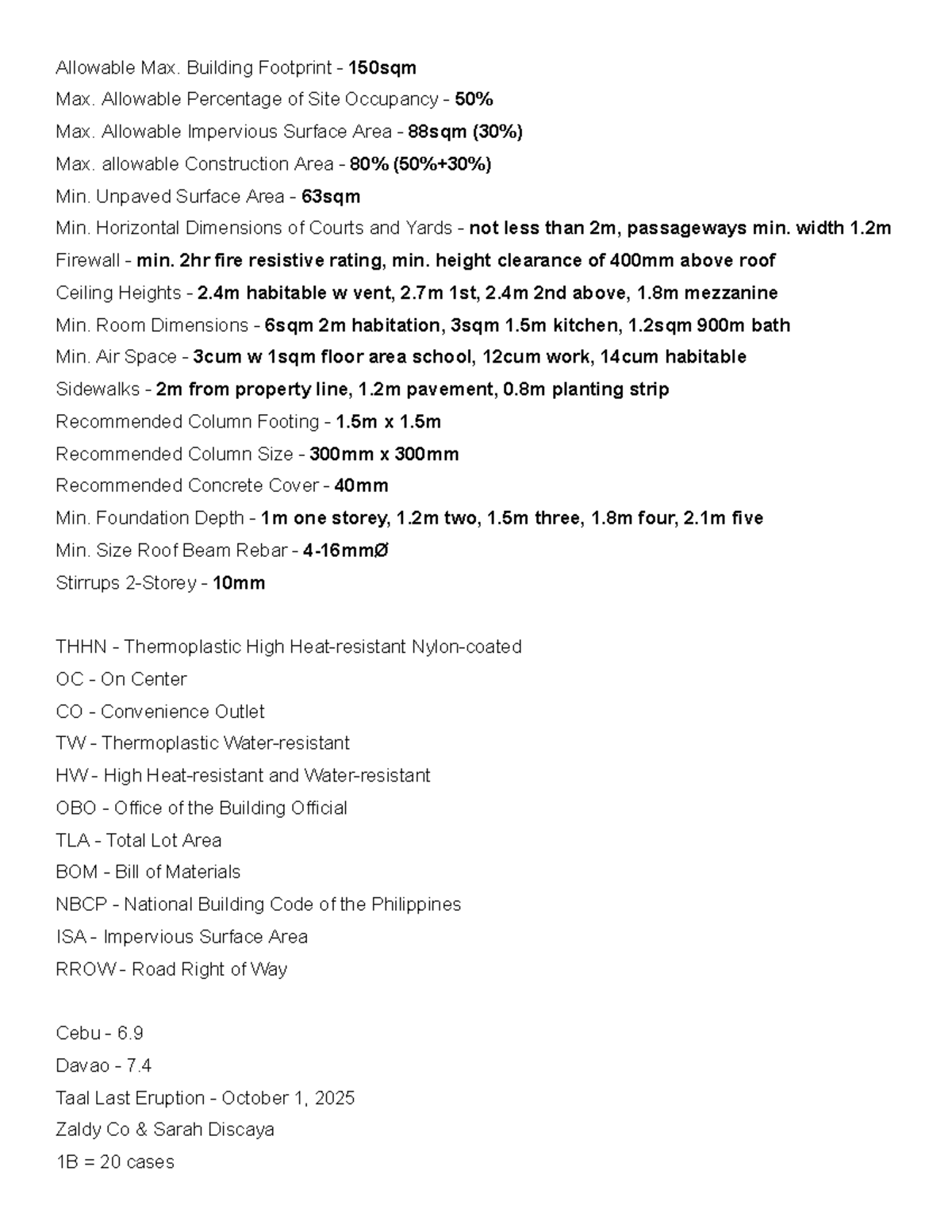 Building Regulations and Standards: Max. Footprint & Dimensions - Studocu