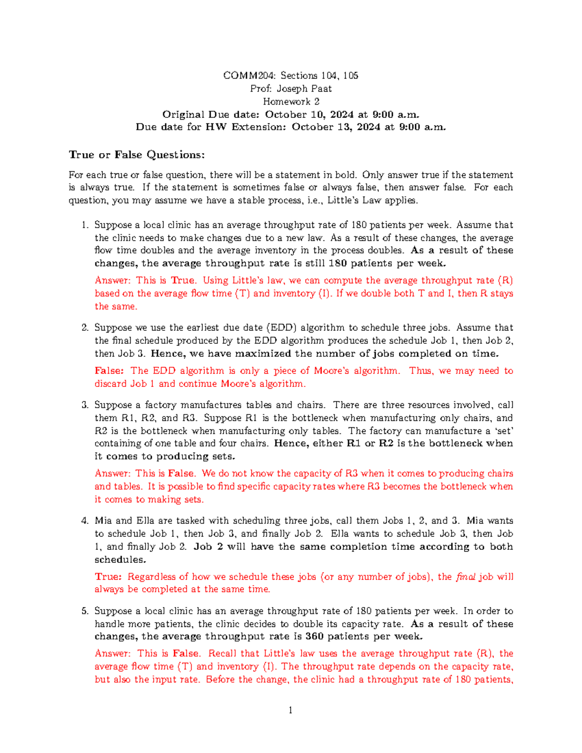 HW2 - HW 02 Questions and Answers - COMM204: Sections 104, 105 Prof ...