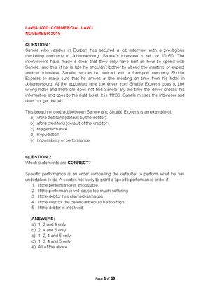 [Solved] TUTORIAL 1 Discuss the importance of foreign law and - Commercial Law I - Studocu